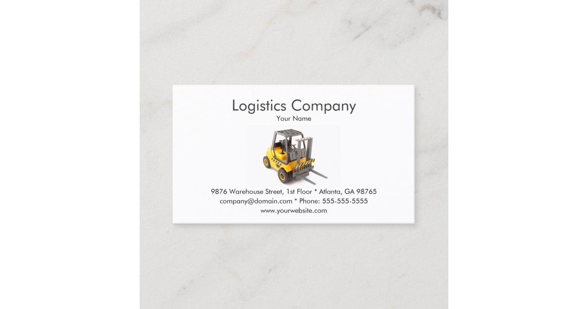 Logistics Company Business Card Template | Zazzle