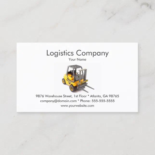 Logistics Company Business Card Template | Zazzle