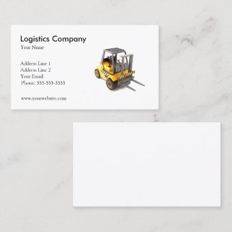 Logistics Company Business Card Template | Zazzle