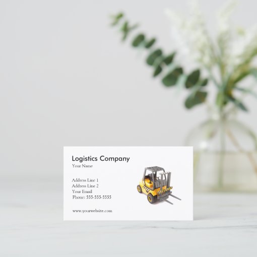 Logistics Company Business Card Template | Zazzle