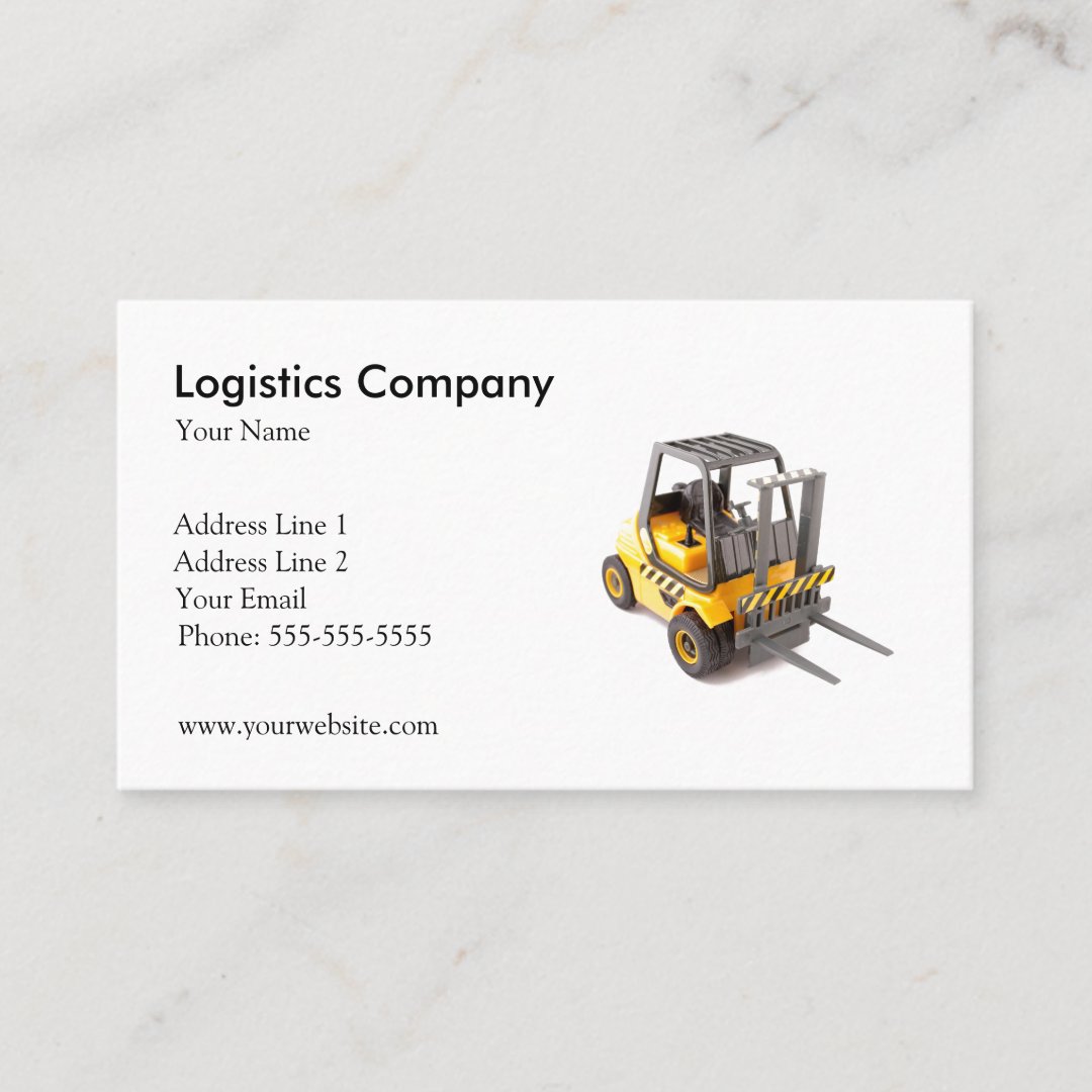 Logistics Company Business Card Template | Zazzle