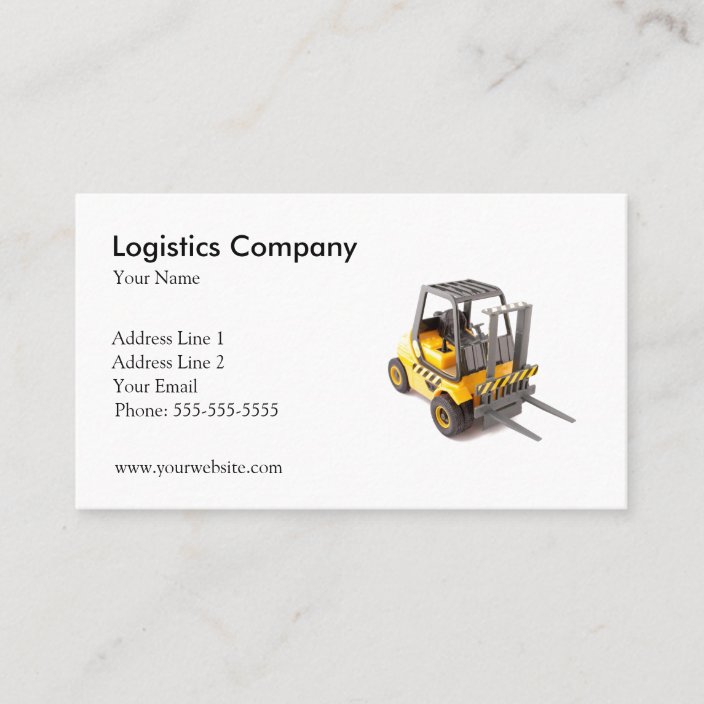 Logistics Company Business Card Template | Zazzle.com