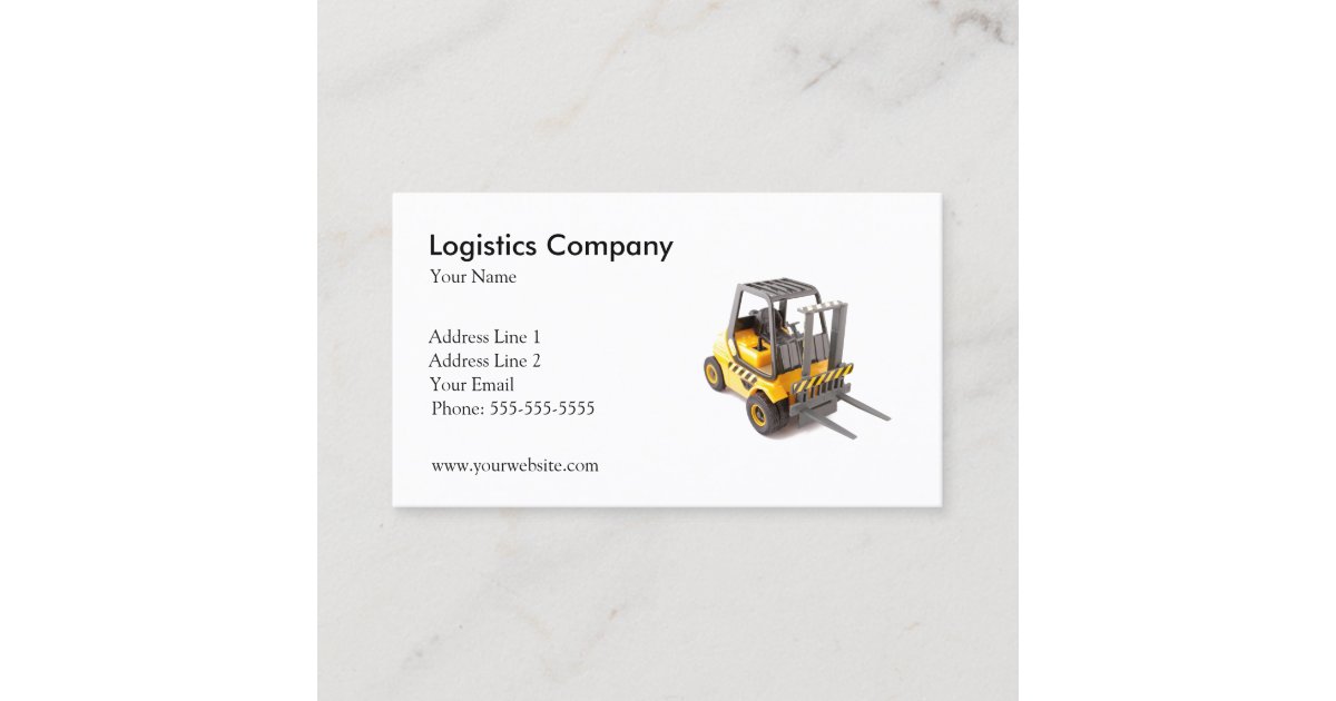 Logistics Company Business Card Template | Zazzle