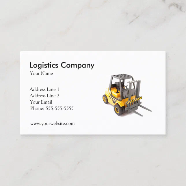 Logistics Company Business Card Template | Zazzle