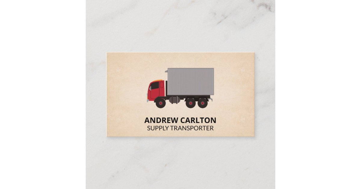 Logistics Delivery Driver Business Card | Zazzle
