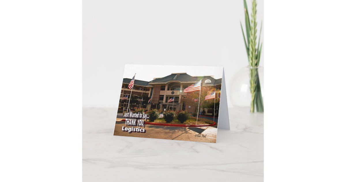 Logistics Thank You Card | Zazzle
