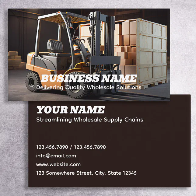 Logistics Wholesale Business Card | Zazzle
