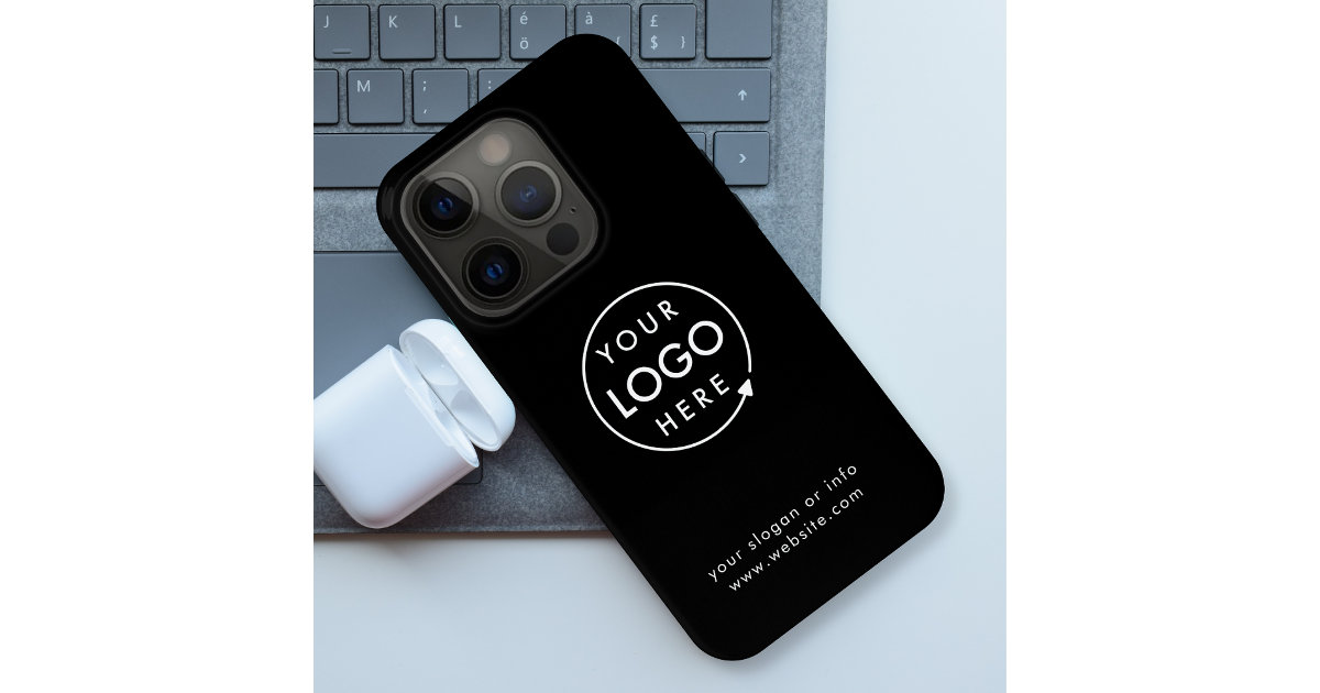Logo Black | Business Minimalist iPhone Case | Zazzle