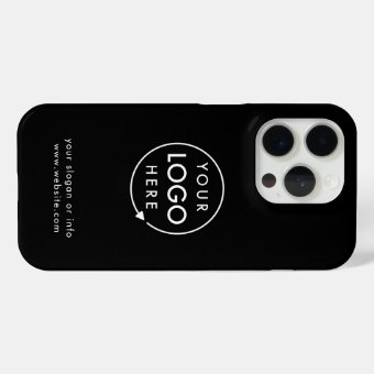 Logo Black | Business Minimalist iPhone Case | Zazzle