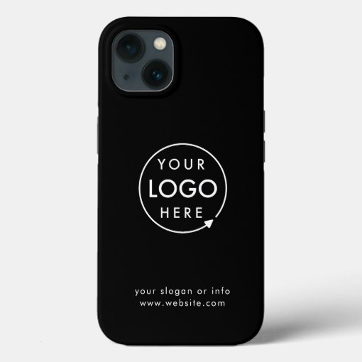 Logo Black | Business Minimalist iPhone Case | Zazzle