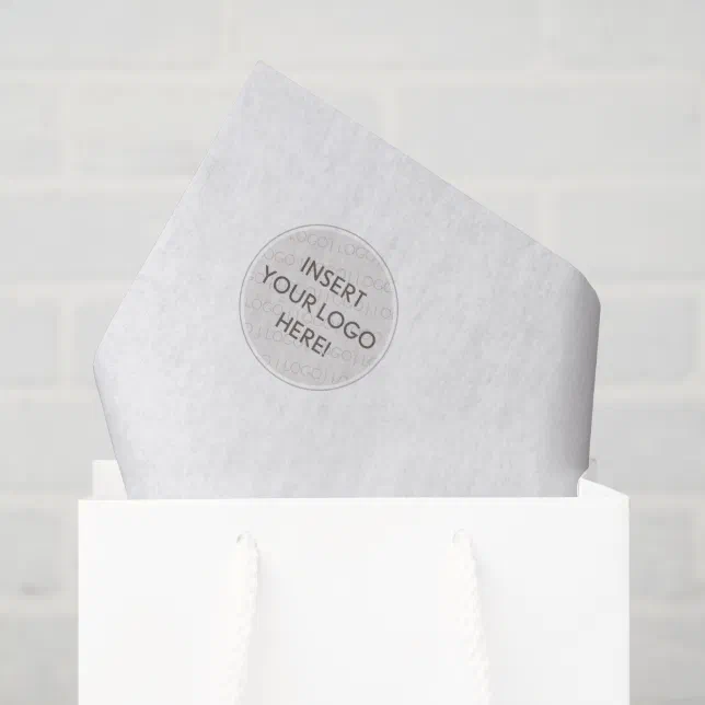 LOGO BUSINESS BRANDING modern simple extra large Tissue Paper | Zazzle