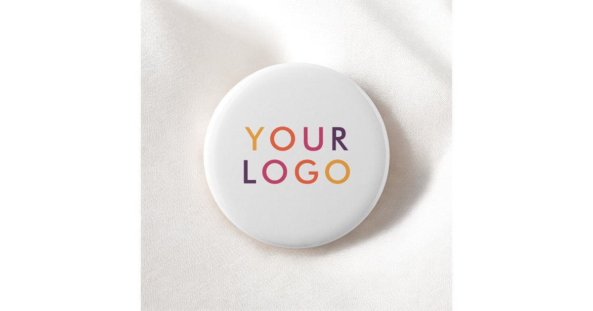 Logo Business Branding Template Button | Zazzle