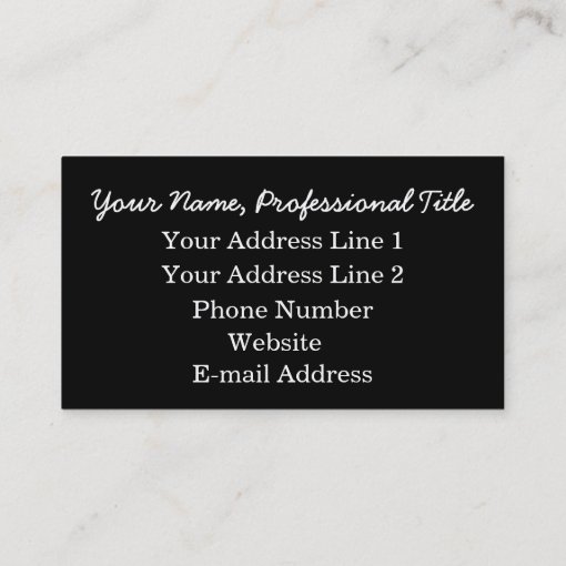 logo business card add your logo business cards | Zazzle