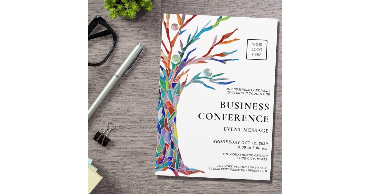 Logo Business Conference Invitation | Zazzle