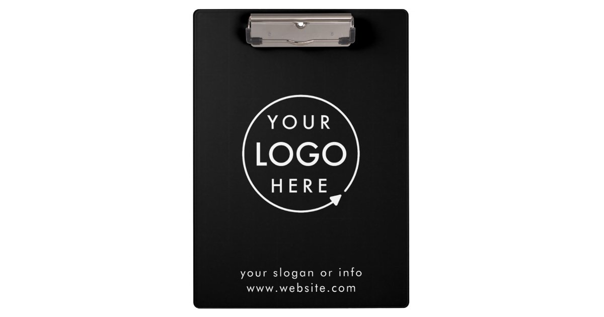 Logo | Business Corporate Company Minimalist Clipboard | Zazzle