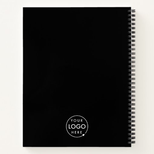 Logo | Business Corporate Company Minimalist Notebook | Zazzle