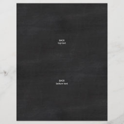 Logo Chalkboard Asymmetrical 3 Photo Collage Flyer | Zazzle