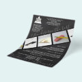 Logo Chalkboard Asymmetrical 3 Photo Collage Flyer | Zazzle