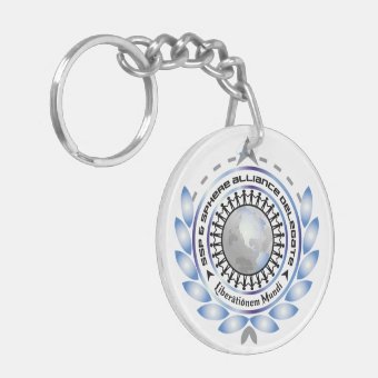 Logo Circular Keychain with customizable back | Zazzle