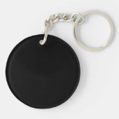 Logo Circular Keychain with customizable back | Zazzle