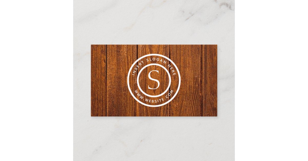 Logo Corporate Rustic Business Card | Zazzle