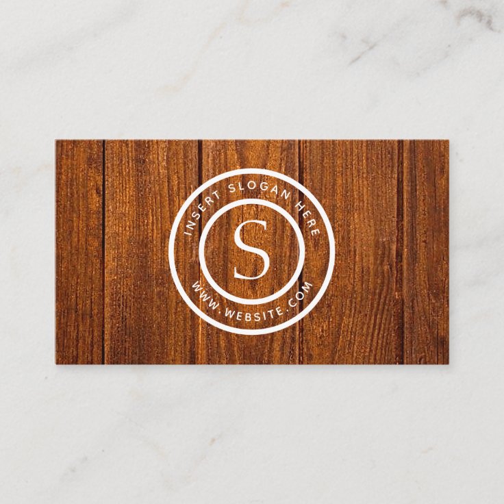 Logo Corporate Rustic Business Card | Zazzle