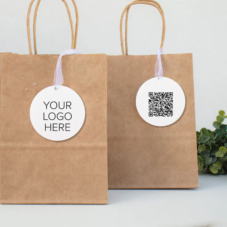 Logo Create Your QR Code Favor Tags | Zazzle