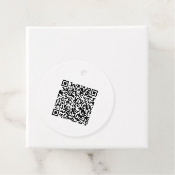 Logo Create Your QR Code Favor Tags | Zazzle