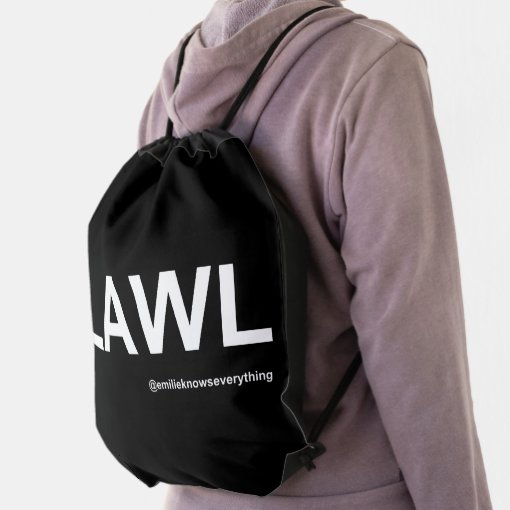 Logo Drawstring Backpack | Zazzle