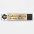 Logo Faux Gold Corporate Business Office Door Sign | Zazzle
