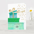 Logo Fun Gifts Happy Birthday Green Boxes Business Card | Zazzle