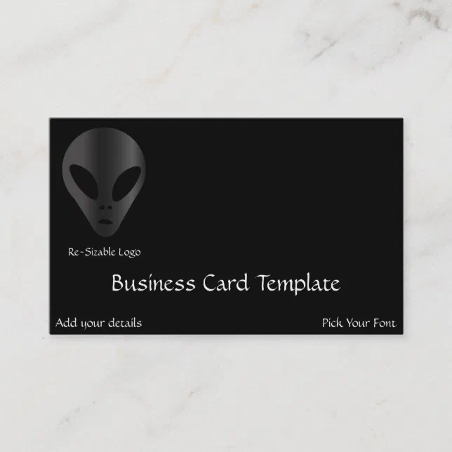 Logo Grays Ancient Alien Business Card | Zazzle