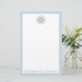LOGO NOTE PAPER modern business formal pale blue | Zazzle