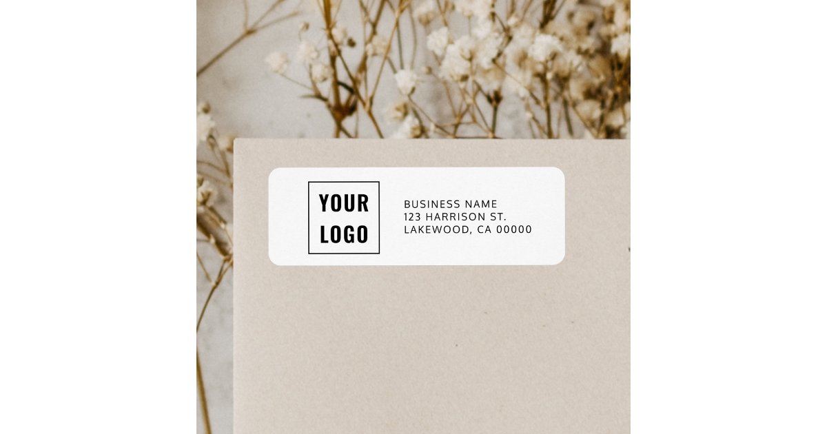 Logo Professional Simple Return Address Label | Zazzle