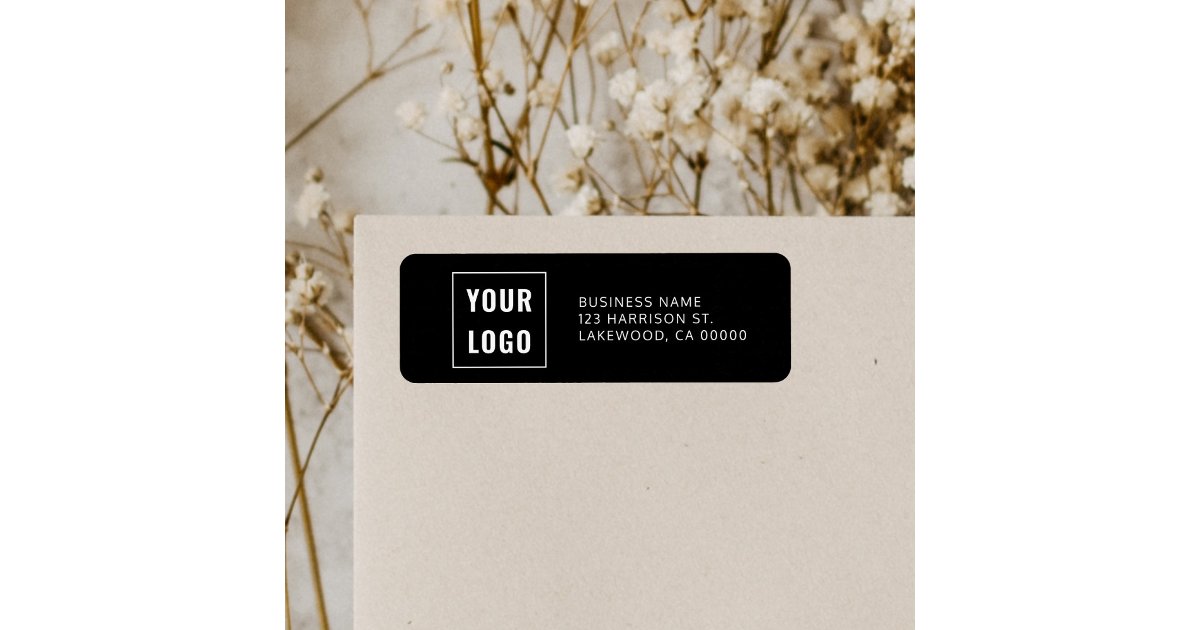 Logo Professional Simple Return Address Label | Zazzle