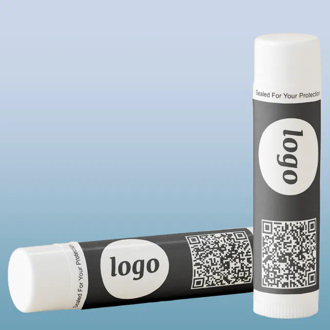 Logo QR Code Business Lip Balm | Zazzle