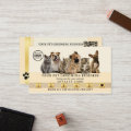 Logo QR Code Gold Pets Loyalty Card | Zazzle