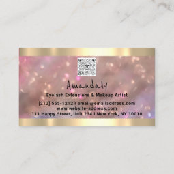 Logo QR CODE Logo Pink Light Business Card | Zazzle