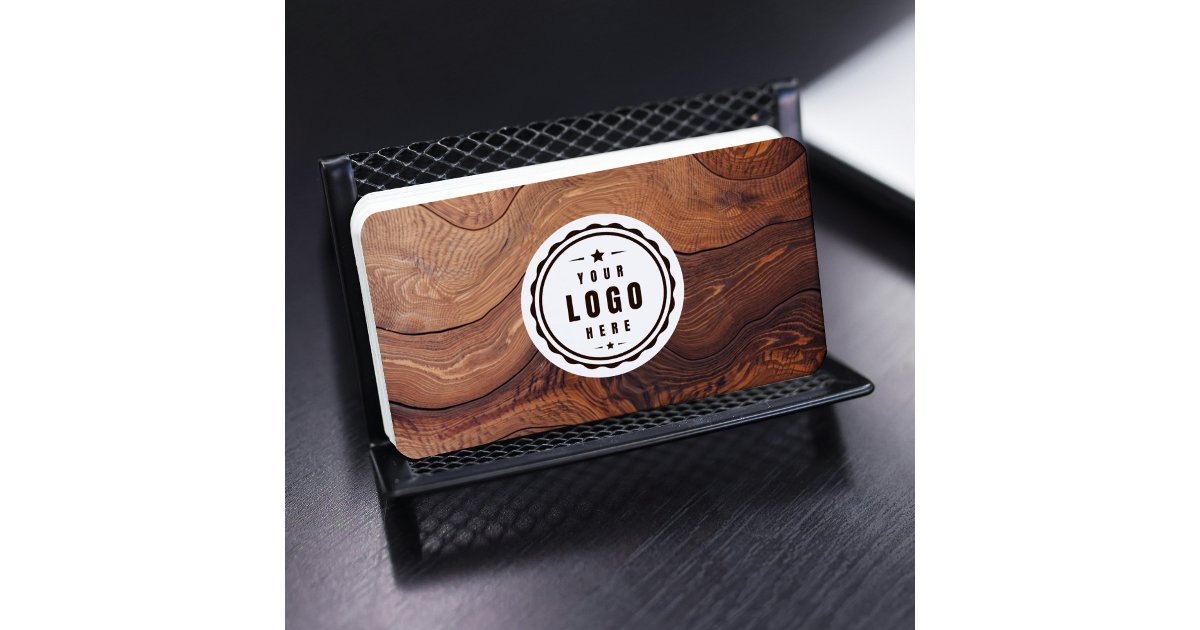 Logo QR Code Modern Wooden Carpentry Construction Business Card | Zazzle
