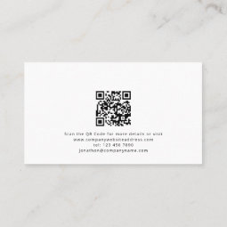 Logo QR Code Photo Overlay Sports Photographer Business Card | Zazzle
