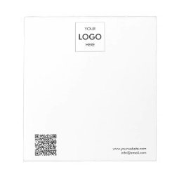 Logo QR Code Simple Notepad | Zazzle