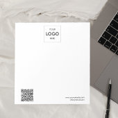 Logo QR Code Simple Notepad | Zazzle