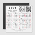 Logo QR Code Spanish 2025 Business Calendar Magnet | Zazzle