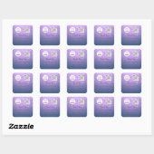 Logo QrCode Online Shop Light Purple Square Sticker | Zazzle