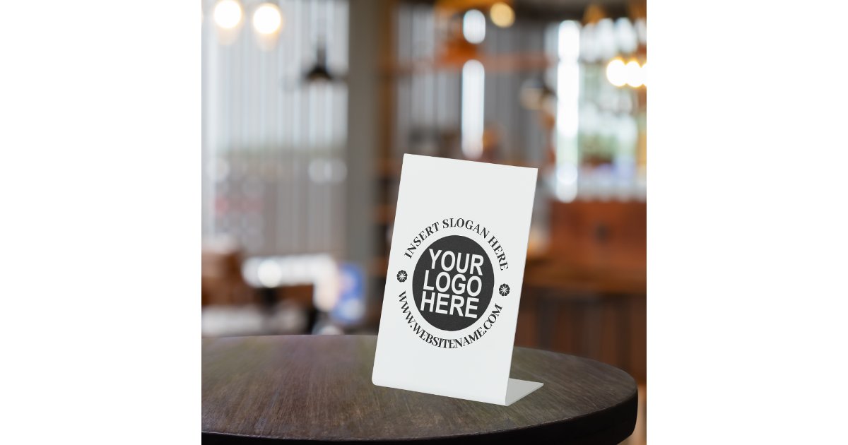 Logo Simple Modern Professional Create Your Own Pedestal Sign | Zazzle