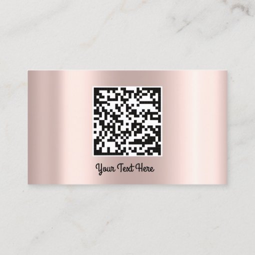 Logo Social Media Gold QR Code Rose Adress Business Card | Zazzle