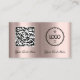 Logo Social Media QR Code Photo Custom Rose Blush Business Card | Zazzle