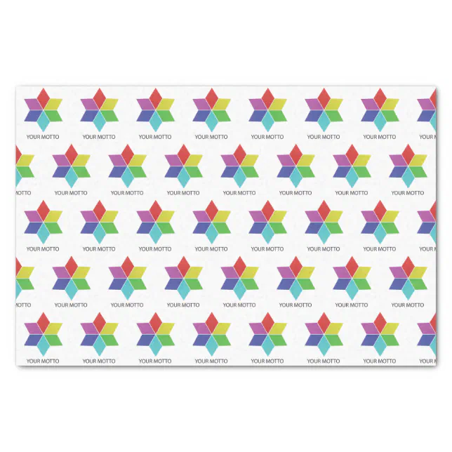 Logo Symbol Motto Company Business Promotion Tissue Paper | Zazzle