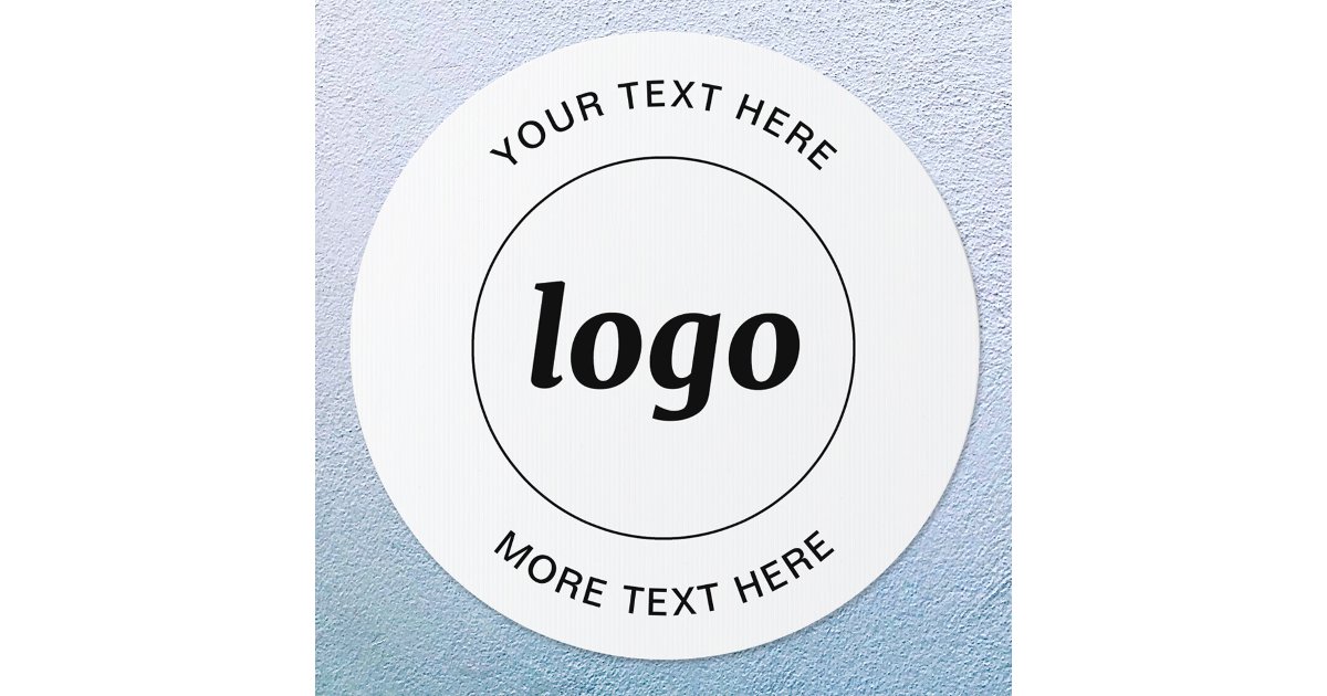 Logo Text Promotional Business Sign | Zazzle