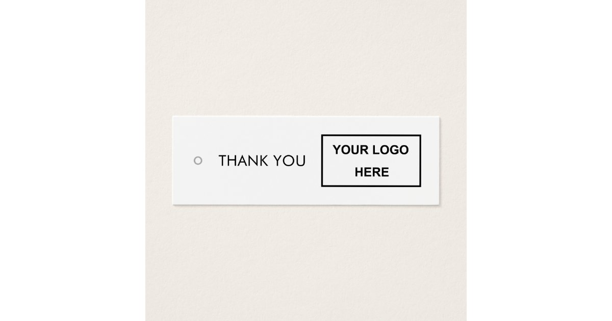 Logo Thank You Clothes Hang Tag | Zazzle